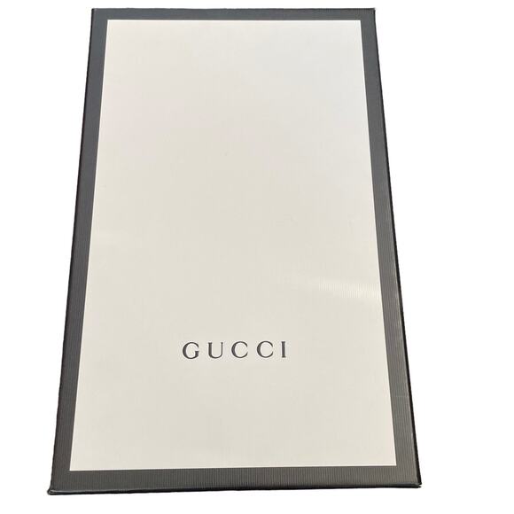 Gucci | Accessories | Gucci Shoe Box Empty Black White With Gucci Logo ...